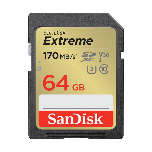 SanDisk サンディスク Extreme SDXCカード Class10 UHS-I対応 海外パッケージ ▼規格：SDXC ▼容量：64GB ▼転送速度：Class 10 ▼パッケージ：海外向パッケージ