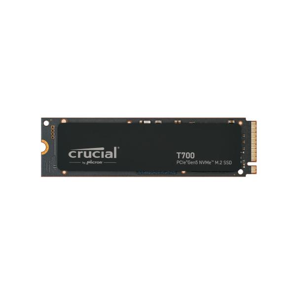 Crucial クルーシャル T700シリーズ PCIe Gen5 NVMe M.2 SSD　ヒートシンクなし ▼容量：4TB ▼インターフェース：PCI-Express Gen5 ▼フラッシュ規格：TLC NAND ▼規格：M.2 (Ty...