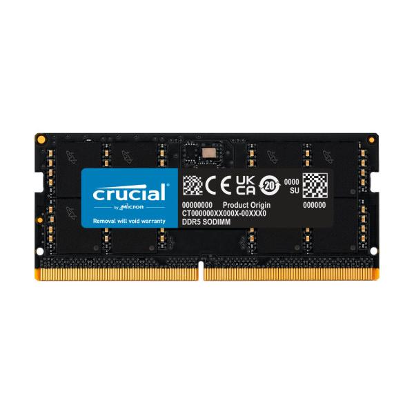 Crucial クルーシャル DDR5-5600 CL46 64GBx1枚 1.1V ▼対応：DDR5-5600 (PC5-44800) ▼容量：64GB（64GB×1枚） ▼種類：DDR5 S.O DIMM ▼ピン数：262ピン ▼CL：...