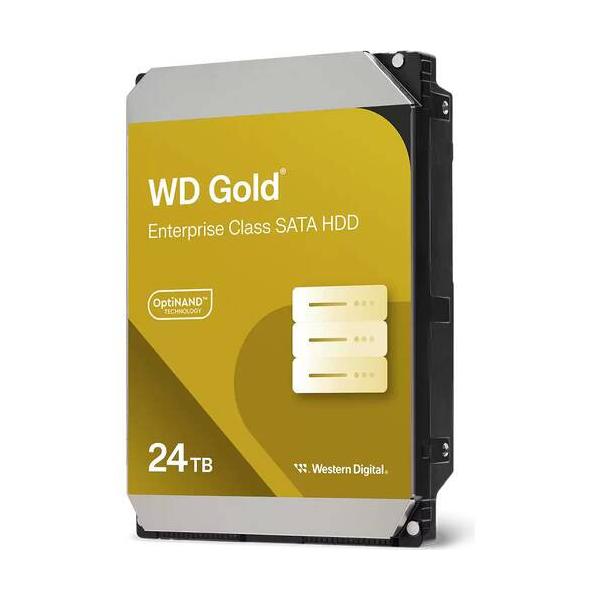 Western Digital ウエスタンデジタル WD Gold Enterprise Class SATA HDD　24 TB ▼容量：24TB ▼回転数：7200rpm ▼バッファ：512MB ▼記録方式：CMR