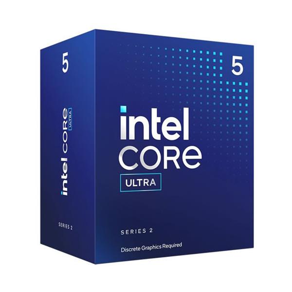 intel インテル LGA1851対応 Core Ultra 5　内蔵グラフィック非搭載 ▼コア数：10 ▼動作クロック：3.3GHz ▼対応形状：LGA1851 ▼TDP：64W ▼パッケージ：BOX