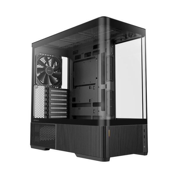 Antec アンテック 前面、両側面の三面強化ガラスパネル 背面コネクタマザーボード対応 ATX対応PCケース ▼カラー：ブラック系 ▼ピラーレス：対応 ▼サイドパネル：ガラス ▼背面コネクタ：対応 ▼対応マザー形式：ATX 、Micro ...