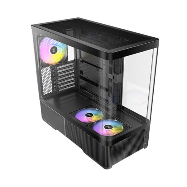 Antec アンテック 前面、両側面の三面強化ガラスパネル 背面コネクタマザーボード対応 ATX対応PCケース ▼カラー：ブラック系 ▼ピラーレス：対応 ▼サイドパネル：ガラス ▼背面コネクタ：対応 ▼対応マザー形式：ATX 、Micro ...