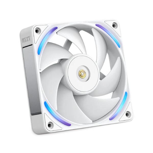 NZXT エヌズィーエックスティー LCP構造 3100rpm 30mm厚 120mm角ファン ▼サイズ：12cm ▼（最大）ファン回転数：3100rpm ▼LED：ARGB ▼フレームカラー：ホワイト ▼接続方式：4pin (PWMファン...