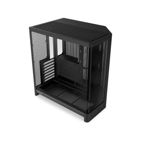 NZXT エヌズィーエックスティー 曲面ガラス採用 ATX対応PCケース　ファン非搭載モデル ▼カラー：ブラック系 ▼ピラーレス：対応 ▼サイドパネル：ガラス ▼対応マザー形式：ATX 、Micro ATX 、Mini-ITX ▼対応電源：...