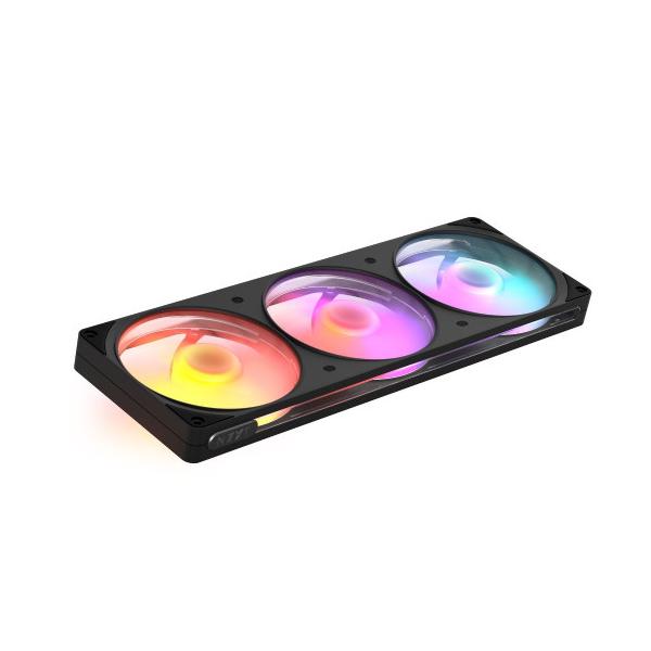 NZXT エヌズィーエックスティー 25mm厚 360mm角PWMファン ▼サイズ：36cm ▼（最大）ファン回転数：2400rpm ▼LED：RGB ▼フレームカラー：ブラック系 ▼回転の向き：通常