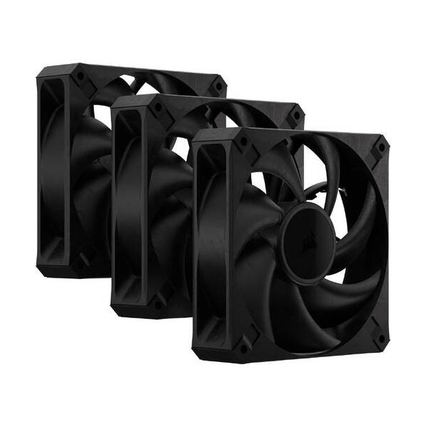 CORSAIR コルセア 30mm厚　2000rpm　120mm角ファン　3個入り ▼サイズ：12cm ▼（最大）ファン回転数：2000rpm ▼LED：LED非搭載 ▼フレームカラー：ブラック系 ▼接続方式：4pin (PWMファン)