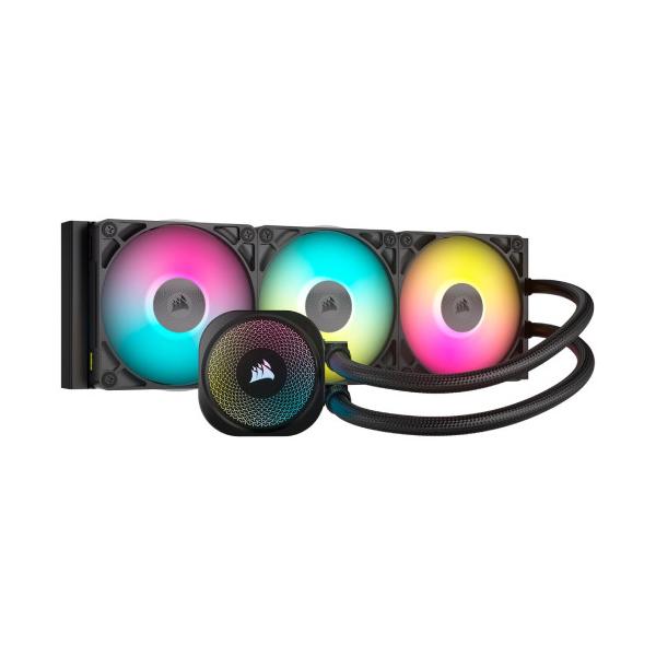 CORSAIR コルセア FlowDriveエンジン搭載 360mmラジエーター 一体型水冷CPUクーラー ▼対応ソケット intel：1851/1700 ▼対応ソケット AMD：AM5/AM4 ▼ファンサイズ：120mm×3 （360mm...