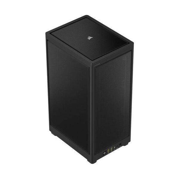 CORSAIR コルセア 最大365 mmのVGAが搭載可能なMini-ITX PCケース 非RGBモデル ▼カラー：ブラック系 ▼サイドパネル：メッシュ ▼対応マザー形式：Mini-ITX ▼重量：4.5kg ▼USB3.0コネクタ数：2...