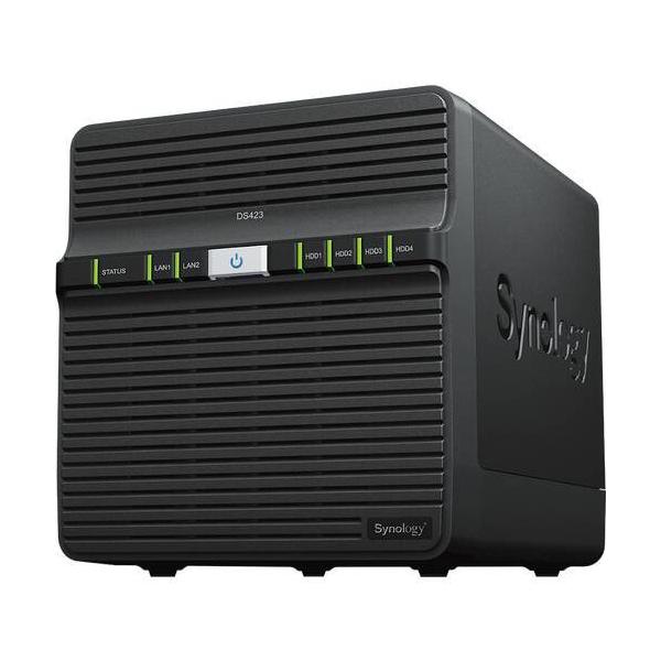 Synology シノロジー ホームユース・小規模オフィス向け 4ベイ オールインワン NAS サーバー ▼ドライブベイ数：4