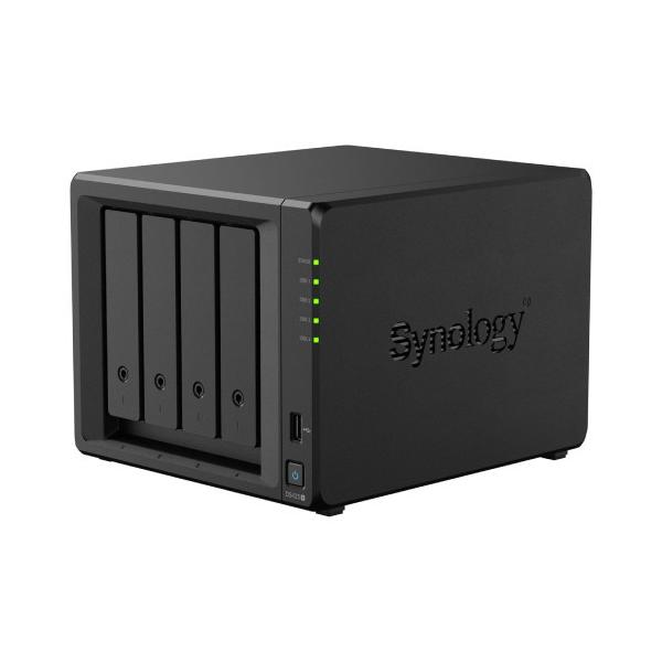 Synology シノロジー 4台のドライブまで取り付け可能 ビジネス向けのファイル管理用途やマルチメディア用途に最適なNASキット ▼ドライブベイ数：4 ▼幅：199mm ▼奥行：223mm ▼高さ：166mm