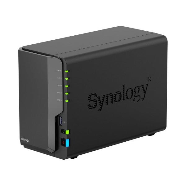 Synology シノロジー 2台のドライブまで取り付け可能 ビジネス向けのファイル管理用途やマルチメディア用途に最適なNASキット ▼ドライブベイ数：2 ▼幅：108mm ▼奥行：233mm ▼高さ：165mm