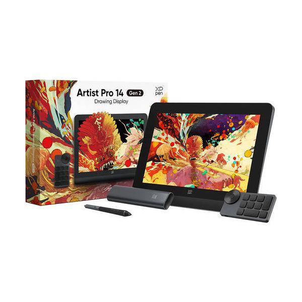 XPPen エックスピーペン 16Kレベルの筆圧感度　液晶ペンタブレット ▼接続：USB ▼筆圧感知機能：あり ▼筆圧レベル：16384 ▼入力エリアサイズ（縦）：186.8mm ▼入力エリアサイズ（横）：298.9mm ▼幅：359.3m...