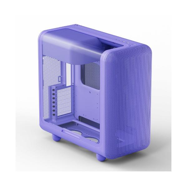 HYTE 曲面強化ガラス搭載 ラウンドデザインE-ATX対応PCケース ▼カラー：パープル系 ▼サイドパネル：ガラス ▼対応マザー形式：E-ATX、ATX 、Micro ATX、Mini-ITX ▼重量：11.7kg ▼5インチベイ：0 ▼...