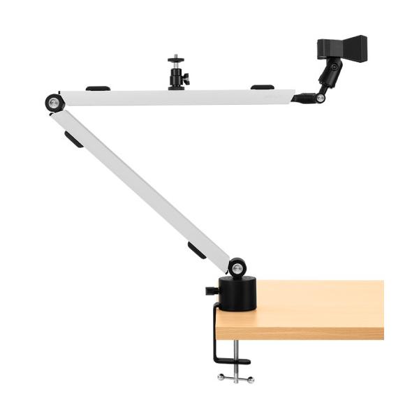Streamplify マイクのポジショニングを柔軟にセッティング可能 コールドシューマウントレールを搭載したマイクアーム