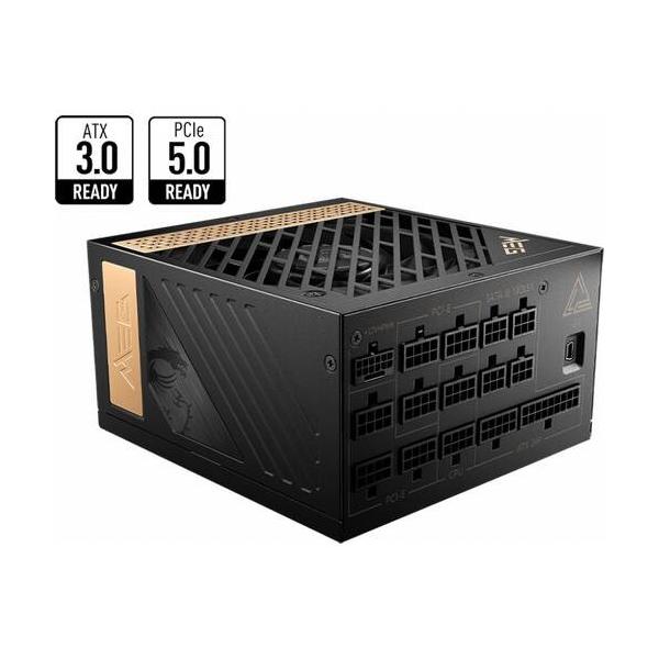 MSI エムエスアイ PCI-E5.0対応　80 PLUS Platinum認定 PC電源 ▼規格：ATX12V Ver 3 ▼定格出力：1300W ▼Cybenetics 効率認証：PLATINUM ▼80PLUS認証：PLATINUM ...