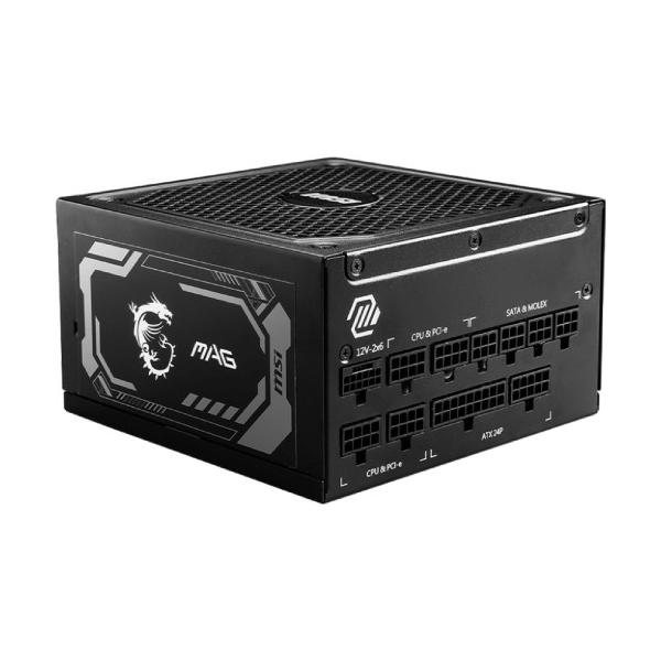 MSI エムエスアイ 80PLUS GOLD認証 奥行き150mm 1250W ATX電源 ▼規格：ATX12V Ver 3 ▼定格出力：1250W ▼Cybenetics 効率認証：GOLD ▼80PLUS認証：GOLD ▼奥行：150mm