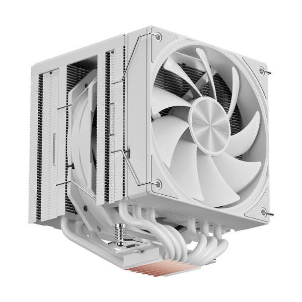 upHere　アップヒア 120mm デュアルファンサイドフロー空冷CPUクーラー ▼対応ソケット intel：1851/1700 ▼対応ソケット AMD：AM5/AM4 ▼エアフロー：サイドフロー ▼色：ホワイト ▼LED：LED非搭載