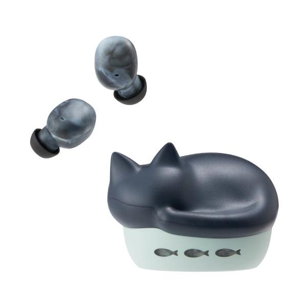 Radius 音声アナウンスは猫の声 充電ケースのバッテリー残量がわかる「おさかなLED」 ▼種類：イヤホン ▼USB（PC）：× ▼ワイヤレス機能：Bluetooth