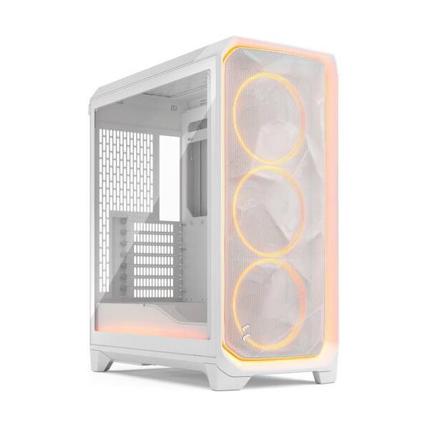 Fractal Design フラクタルデザイン アンビエントライティングに対応 フロントメッシュデザイン ARGBファン搭載 ミドルタワー型PCケース ▼カラー：ホワイト ▼サイドパネル：ガラス ▼対応マザー形式：E-ATX、ATX 、M...