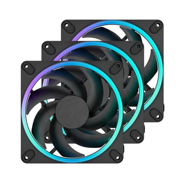 Fractal Design フラクタルデザイン デイジーチェーン対応 ノイズを最小限に抑えながら冷却効率UP 140mm角ファン 3個パック ▼サイズ：14cm ▼（最大）ファン回転数：1800rpm ▼LED：ARGB ▼フレームカラー...