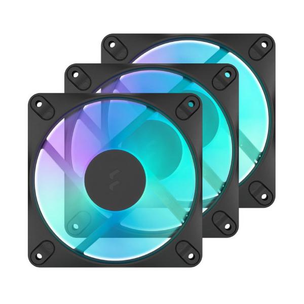 Fractal Design フラクタルデザイン アドレサブル Gen 2 RGB LED搭載 デイジーチェーン接続対応 120mm角ファン 3個パック ▼サイズ：12cm ▼（最大）ファン回転数：2200rpm ▼LED：ARGB ▼フレ...