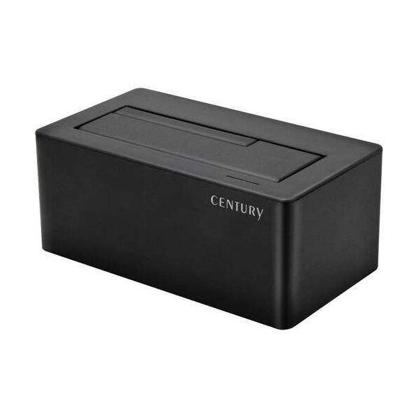 CENTURY センチュリー 高速＆コンパクト！ USB3.2 Gen2搭載の省スペースHDD/SSDクレードル ▼ドライブベイ数：1 ▼幅：130mm ▼奥行：71mm ▼高さ：55mm