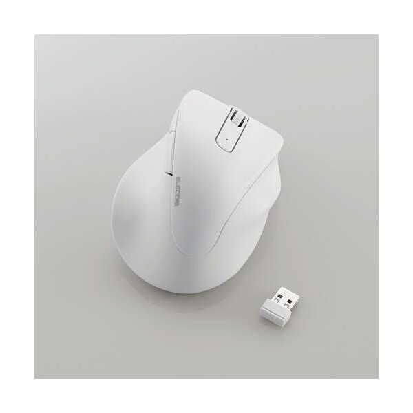 ELECOM エレコム 究極の握り心地を実現した5ボタンマウス Lサイズ ▼有線接続：× ▼無線接続：USB ▼センサー方式：ブルーLED ▼最大解像度：2000 ▼ボタン数：5 ▼幅：79mm ▼奥行：120mm ▼高さ：58mm ▼電池...