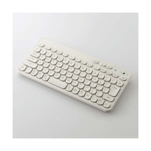 ELECOM エレコム Bluetooth接続のコンパクトキーボード ▼有線接続方式：× ▼無線接続方式：Bluetooth ▼言語：日本語(JP) ▼キーレイアウト：ミニサイズ ▼キースイッチ：メンブレン ▼カラー：白系 ▼Windows...