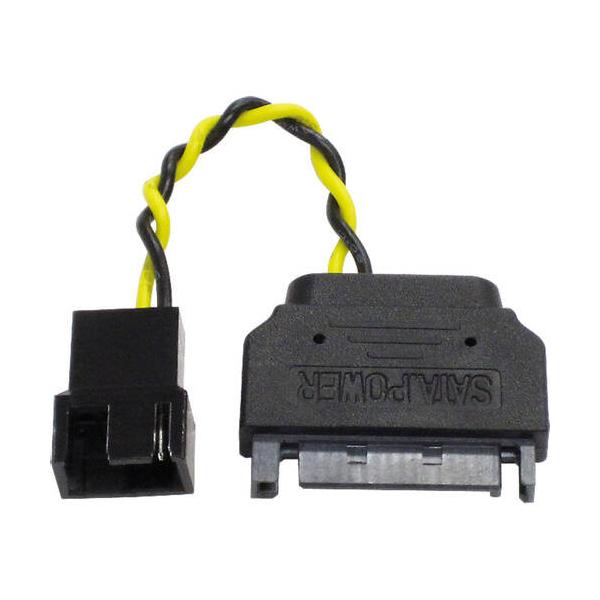 AINEX アイネックス PWMファン用電源変換ケーブル ▼コネクタ数：2 ▼コネクタ形状1：シリアルATA電源コネクタ15pinオス ▼コネクタ形状2：4pinオス ▼長さ：5cm