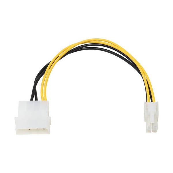 AINEX アイネックス ATX12V用電源変換ケーブル ▼コネクタ数：2 ▼コネクタ形状1：4pinオス ▼コネクタ形状2：4pinオス ▼長さ：15cm