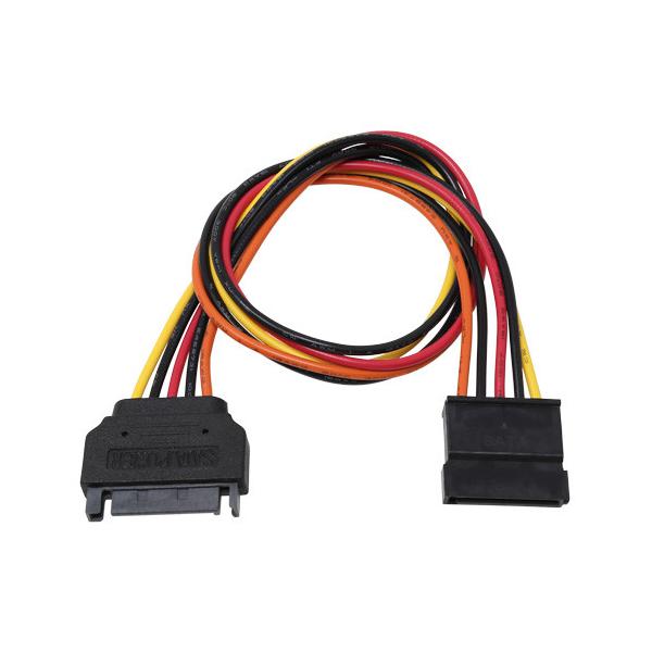 AINEX アイネックス シリアルATA用電源延長ケーブル ▼コネクタ数：2 ▼コネクタ形状1：15pinオス ▼コネクタ形状2：15pinメス ▼長さ：30cm