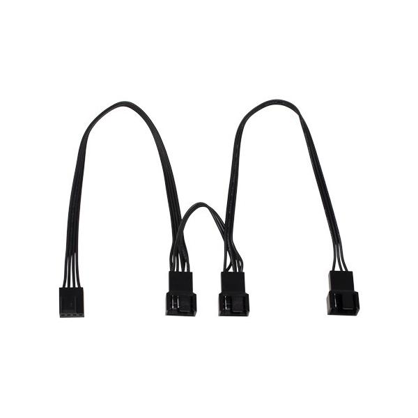 AINEX アイネックス PWMファン用電源3分岐デイジーチェーンケーブル 47cm 長-短-長 ▼種類：ファン用ハブ ▼ケーブル種類：分岐