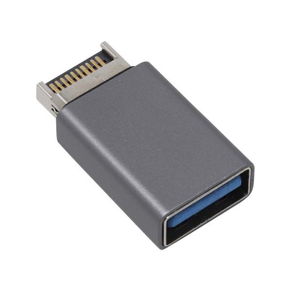 AINEX アイネックス フロントUSB Type-Cヘッダーに外付USB機器を接続 ▼規格：USB ▼種類：変換