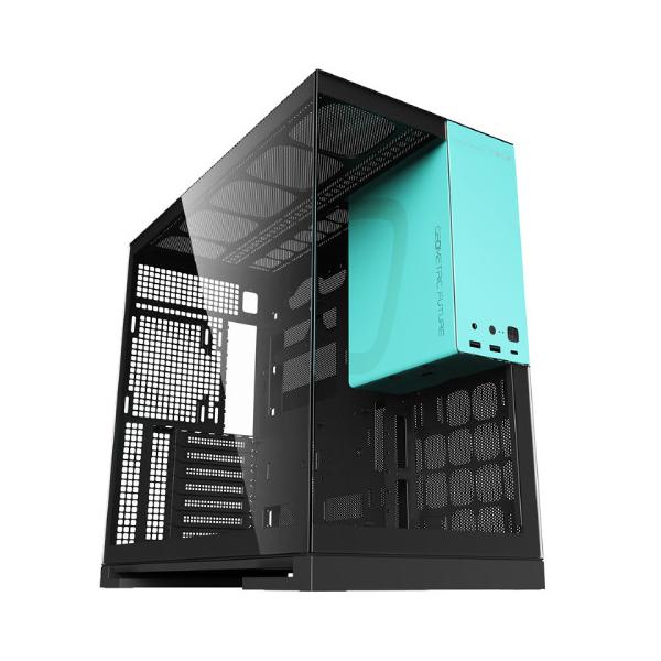 Geometric Future お気に入りのアイテムを展示できるディスプレイプラットフォーム E-ATX対応ミドルタワーPCケース ファン未搭載モデル ▼カラー：ブラック系 ▼ピラーレス：対応 ▼サイドパネル：ガラス ▼対応マザー形式：E...