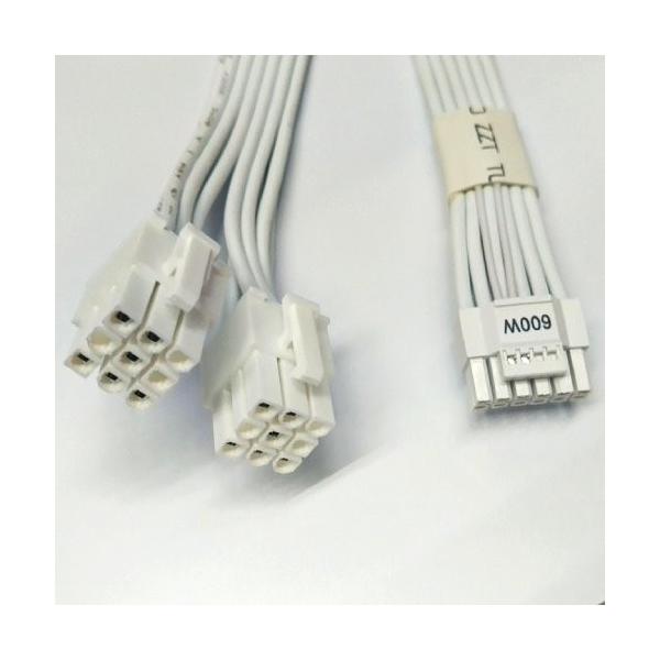 SUPER FLOWER スーパーフラワー Super Connector 9pin x2 to 16pin 12VHPWR変換ケーブル ▼コネクタ数：3 ▼コネクタ形状1：9pinオス ▼コネクタ形状2：9pinオス ▼コネクタ形状3：1...