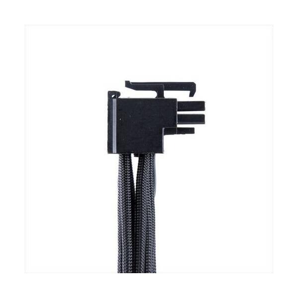 Dirac L字型コネクタを採用した12VHPWRコネクタ延長ケーブル Senceピン下側 ▼コネクタ数：2 ▼長さ：30cm