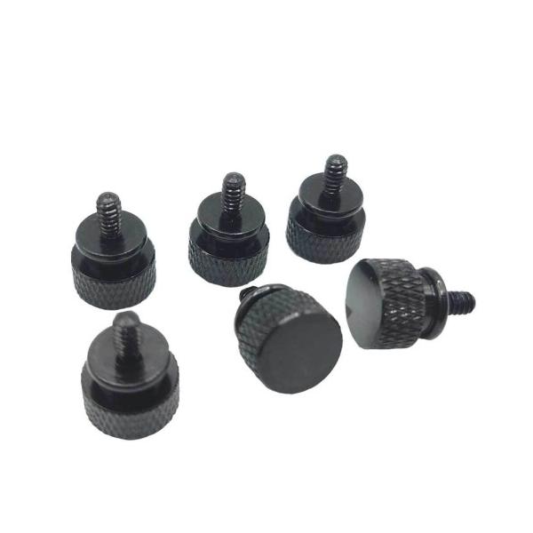 エスエスエーサービス　SSA ハンドルネジ つまみねじ スクリュー アルミニウム合金 6#-32 PCケース 電源向け 6個入 ▼本数：6