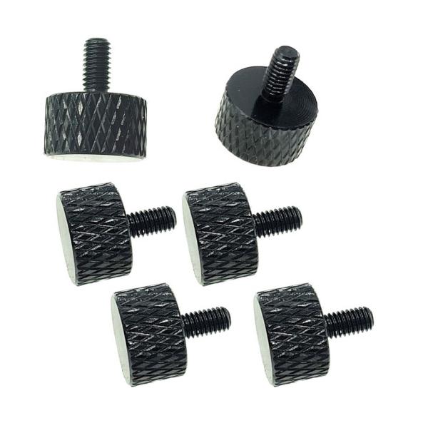 エスエスエーサービス　SSA 手回し アルミ製 ミリネジ M3-6mm つまみミニサイズ 6個入り ▼種類：ミリネジ ▼本数：6