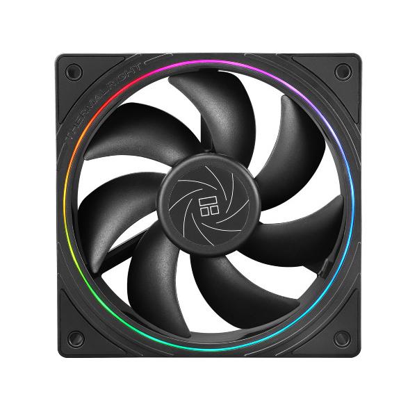 Thermalright サーマルライト さりげなく光を演出するライトリング 25mm厚 最大回転数1500rpm 120mm角ファン ▼サイズ：12cm ▼（最大）ファン回転数：1500rpm ▼LED：ARGB ▼フレームカラー：ブラッ...