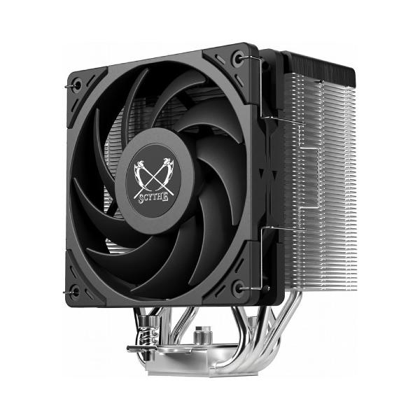 Scythe サイズ 全高約155mm 干渉回避型デザイン サイドフロー空冷CPUクーラー ▼対応ソケット intel：1851/1700 ▼対応ソケット AMD：AM5/AM4 ▼エアフロー：サイドフロー ▼色：ブラック（天板のみ） ▼L...