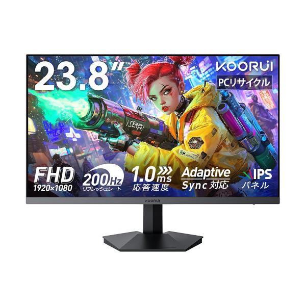 KOORUI 90% DCI-P3色域 ゲーミングモニター ▼駆動方式：IPS 型 ▼表面処理：アンチグレア ▼液晶パネルサイズ：24型 ▼視野角（水平）：178度 ▼視野角（垂直）：178度 ▼最大表示色数：1670万色 ▼最大解像度：1...