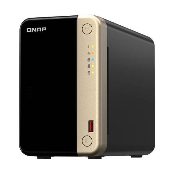 QNAP キューナップ デュアルポート 2.5GbE 2ベイNAS ▼ドライブベイ数：2 ▼幅：105mm ▼奥行：226mm ▼高さ：168mm