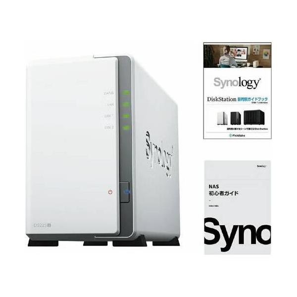 Synology シノロジー ホームユーザー向け 2ベイ オールインワン NAS サーバー ▼ドライブベイ数：2 ▼幅：100mm ▼奥行：226mm ▼高さ：165mm