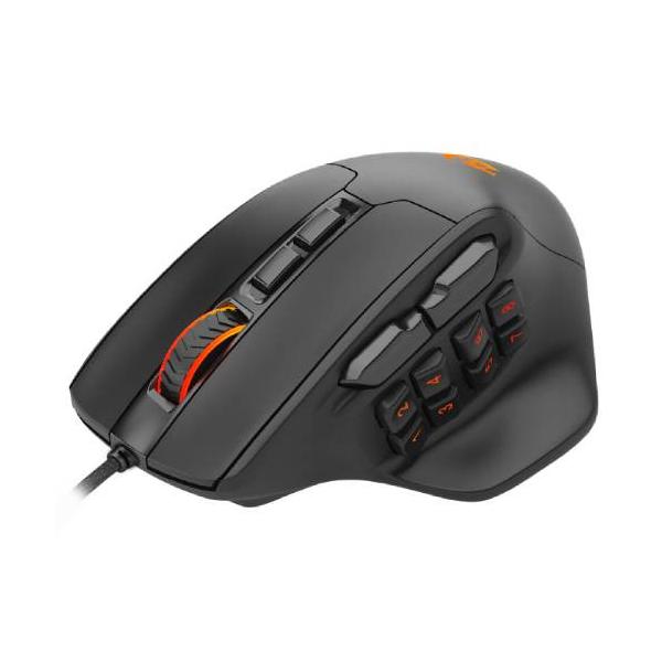 REDRAGON 15ボタン PAW3327 Sensor搭載　12,400DPI　MMO有線モデル ゲーミングマウス ▼有線接続：USB ▼無線接続：× ▼センサー方式：光学式 ▼最大解像度：6200 ▼ボタン数：15 ▼幅：86mm ▼...