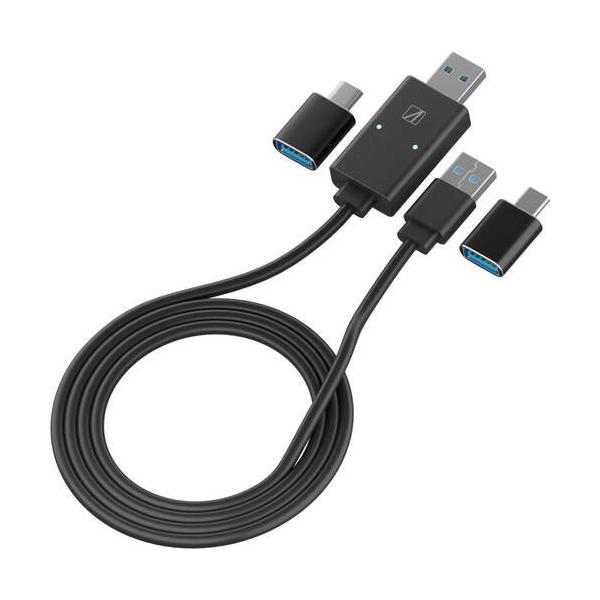 AREA エアリア データのコピーや移動が簡単にできるリンクケーブル ▼規格：3.1（Gen1） ▼コネクタ形状1：Type-A オス ▼コネクタ形状2：Type-A オス ▼結線：リンクケーブル ▼長さ：95cm