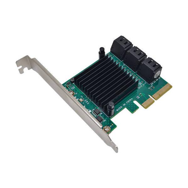 AREA エアリア 最大で6台のHDD/SSDを接続できるSATAポート増設ボード ▼規格：SATA 6Gb/s ▼バス：PCI-Express x4