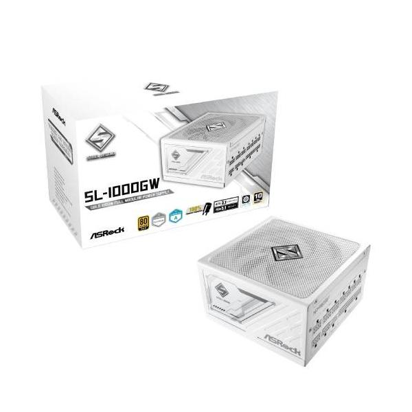 ASRock アスロック ATX3.1、PCI-E5.1対応12V-2x6コネクタ搭載80PLUS GOLD認証 1000W電源 ▼規格：ATX12V Ver 3 ▼定格出力：1000W ▼Cybenetics 効率認証：PLATINUM ...