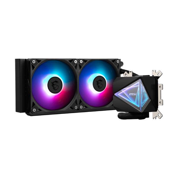 MSI エムエスアイ デュアルサイドインフィニットミラーデザイン 240mmラジエーター搭載 一体型水冷クーラー ▼対応ソケット intel：1851/1700 ▼対応ソケット AMD：AM5/AM4 ▼ファンサイズ：120mm×2 （24...