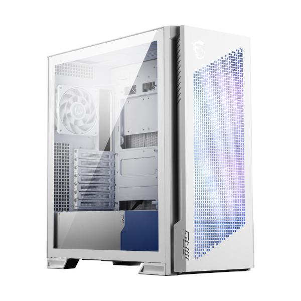 MSI エムエスアイ ATX背面コネクタマザーボード対応　GPUホルダー付属　E-ATX対応ミドルタワーPCケース ▼カラー：ホワイト ▼背面コネクタ：対応 ▼対応マザー形式：E-ATX、ATX 、Micro ATX、Mini-ITX ▼5...